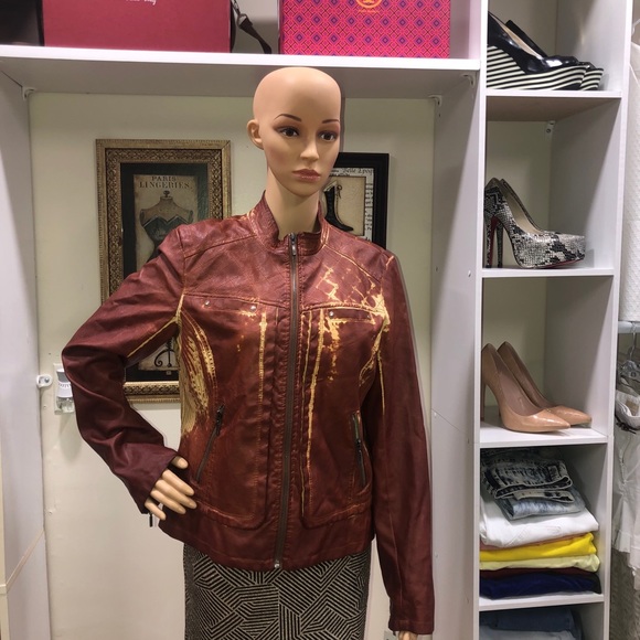 Bernardo | Jackets & Coats | Bernardo Collection Womens Faux Leather ...